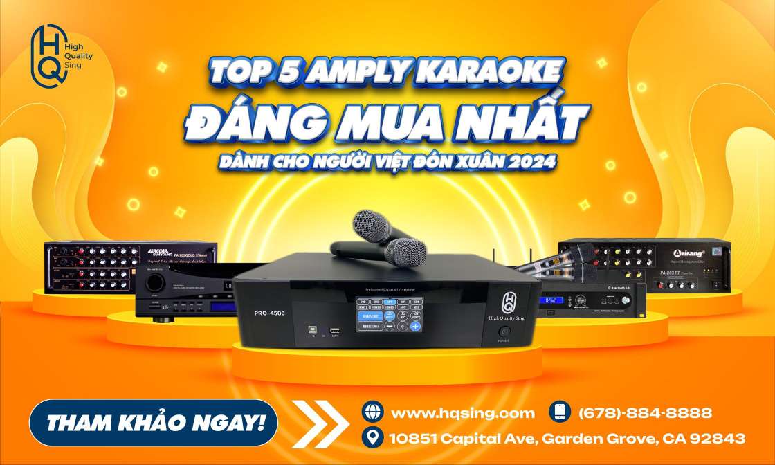 Top 5 amply karaoke đáng mua nhất dành cho người Việt đón xuân 2024 – HQsing